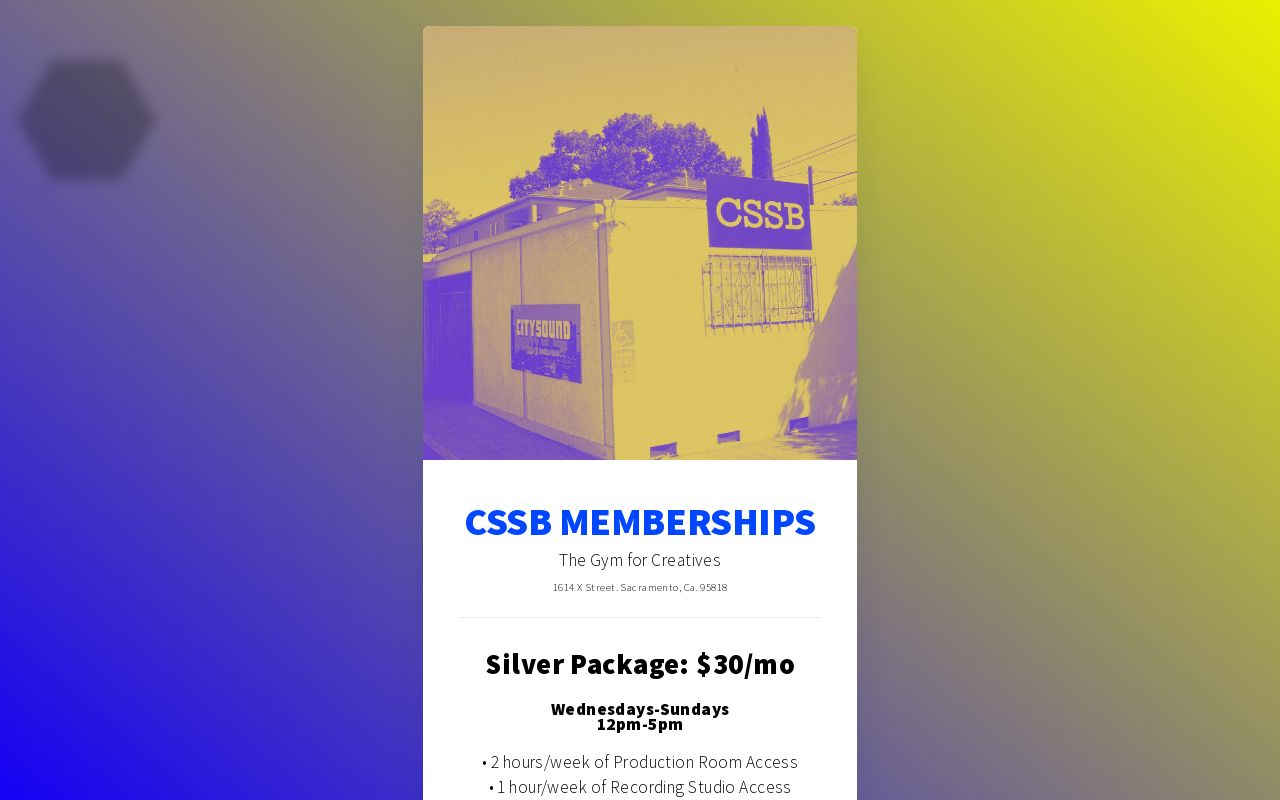 CSSB Memberships